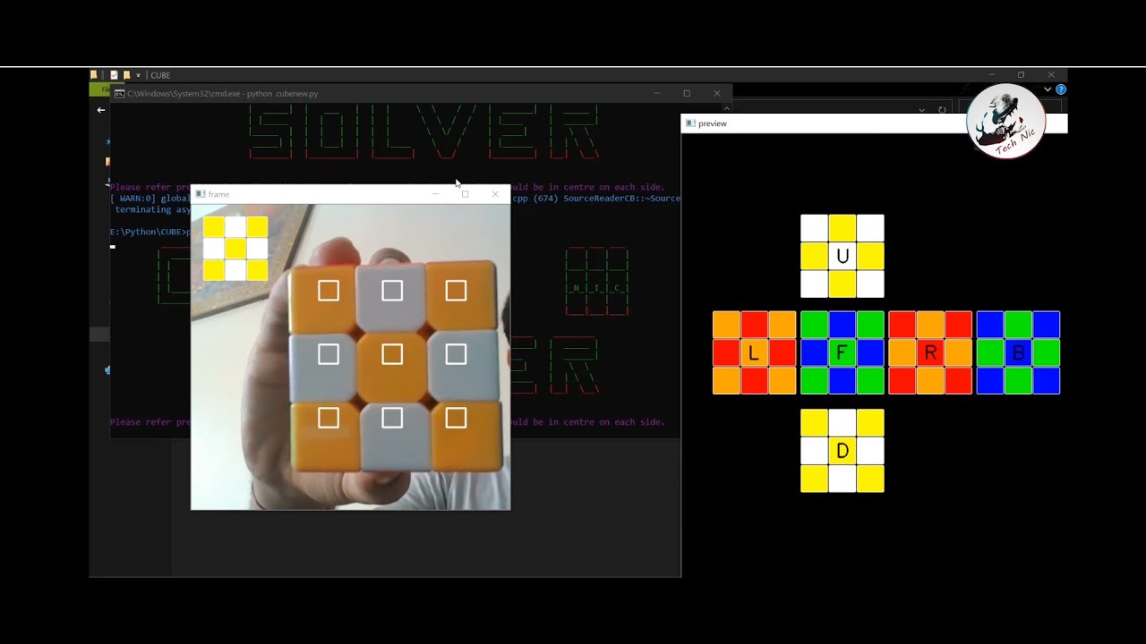 Full Cube Detection Explanation In Python Rubik Cube Tech Nic Youtube