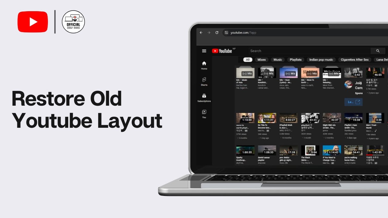 How To Restore Old Layout 2024 Youtube