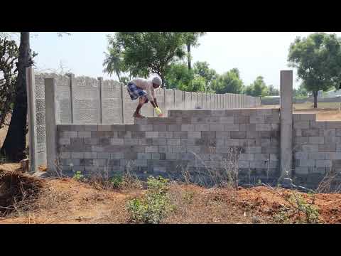 Interlock Block Compound Wall Youtube