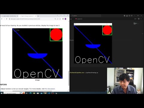 การใช Drawing Functions ใน Opencv ด วยภาษา Python Youtube