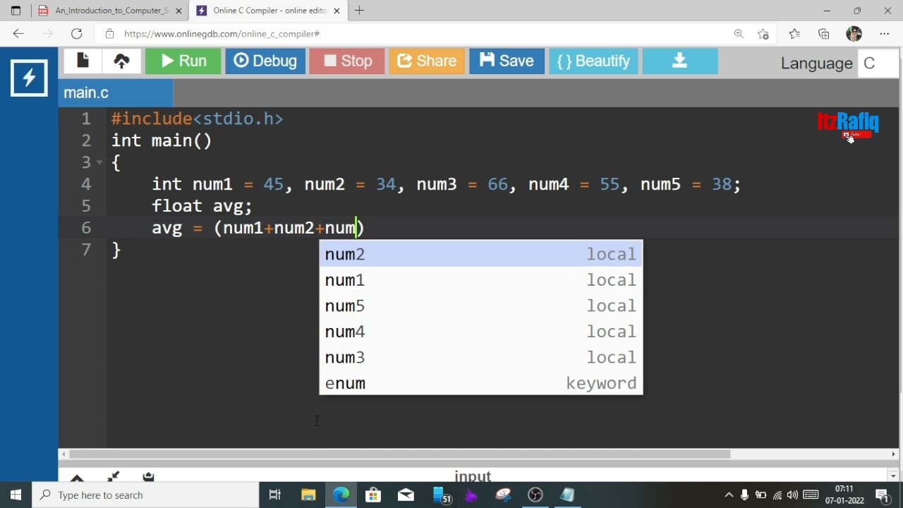 C Programming Practical Practice For Class 9 Part 1 Youtube