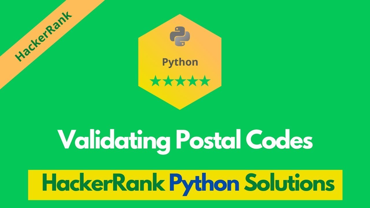 Hackerrank Validating Postal Codes Problem Solution In Python Python