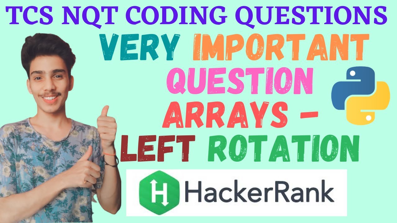 Array Left Rotation Hackerrank Solution In Python Tcs Nqt Coding