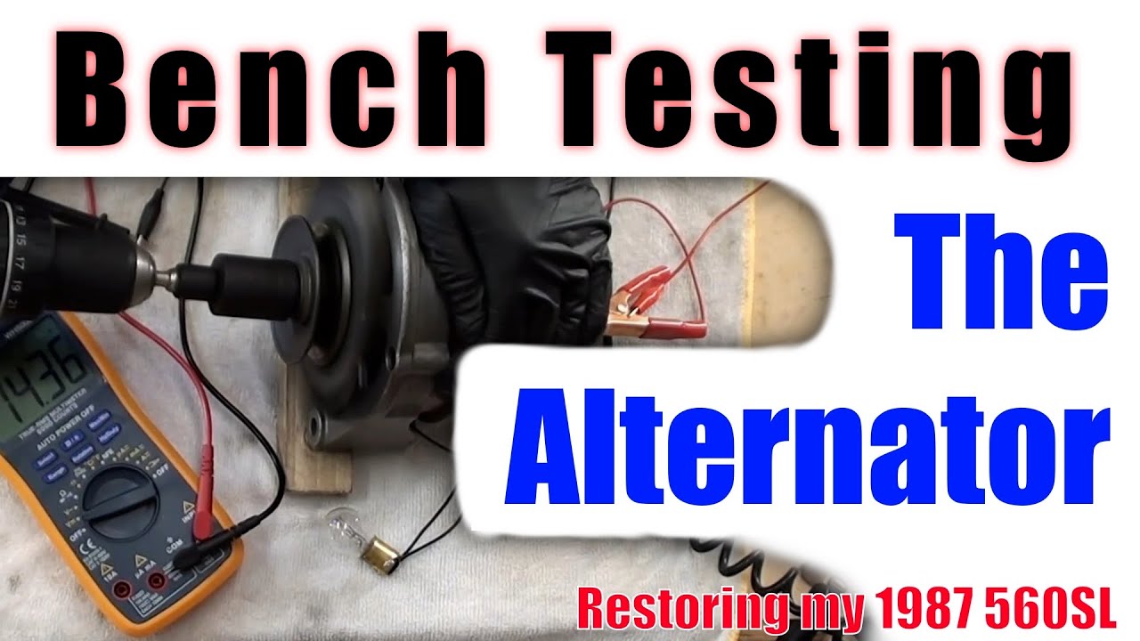 560sl Bench Testing The Alternator Youtube