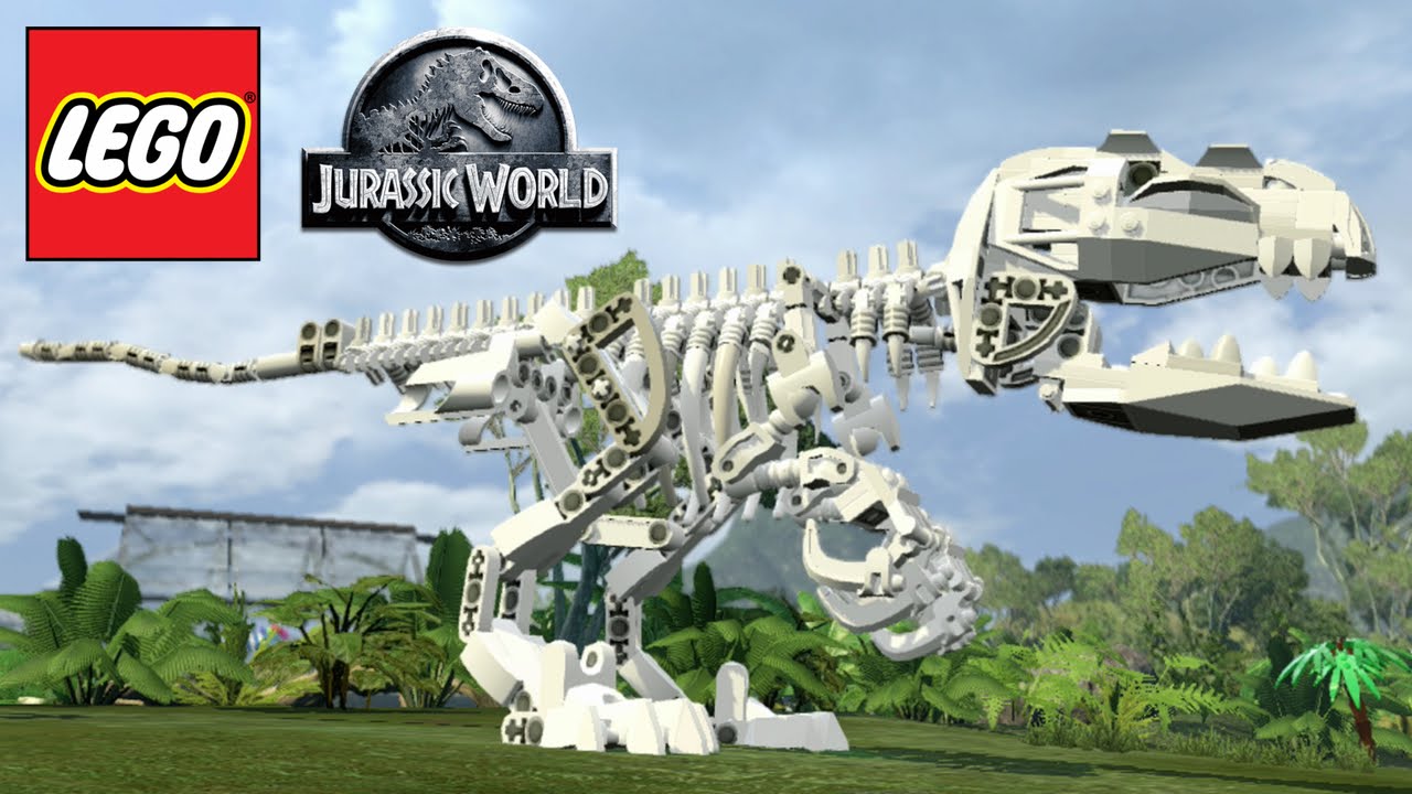 Lego Jurassic World Indominus Rex Skeleton Free Roam Gameplay Youtube
