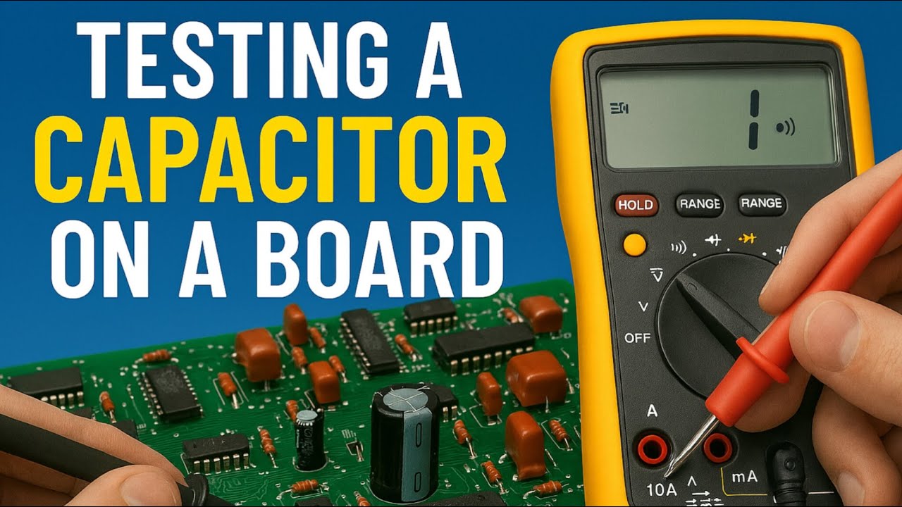 Test Capacitors Without Removing Them Quick Multimeter Trick Youtube