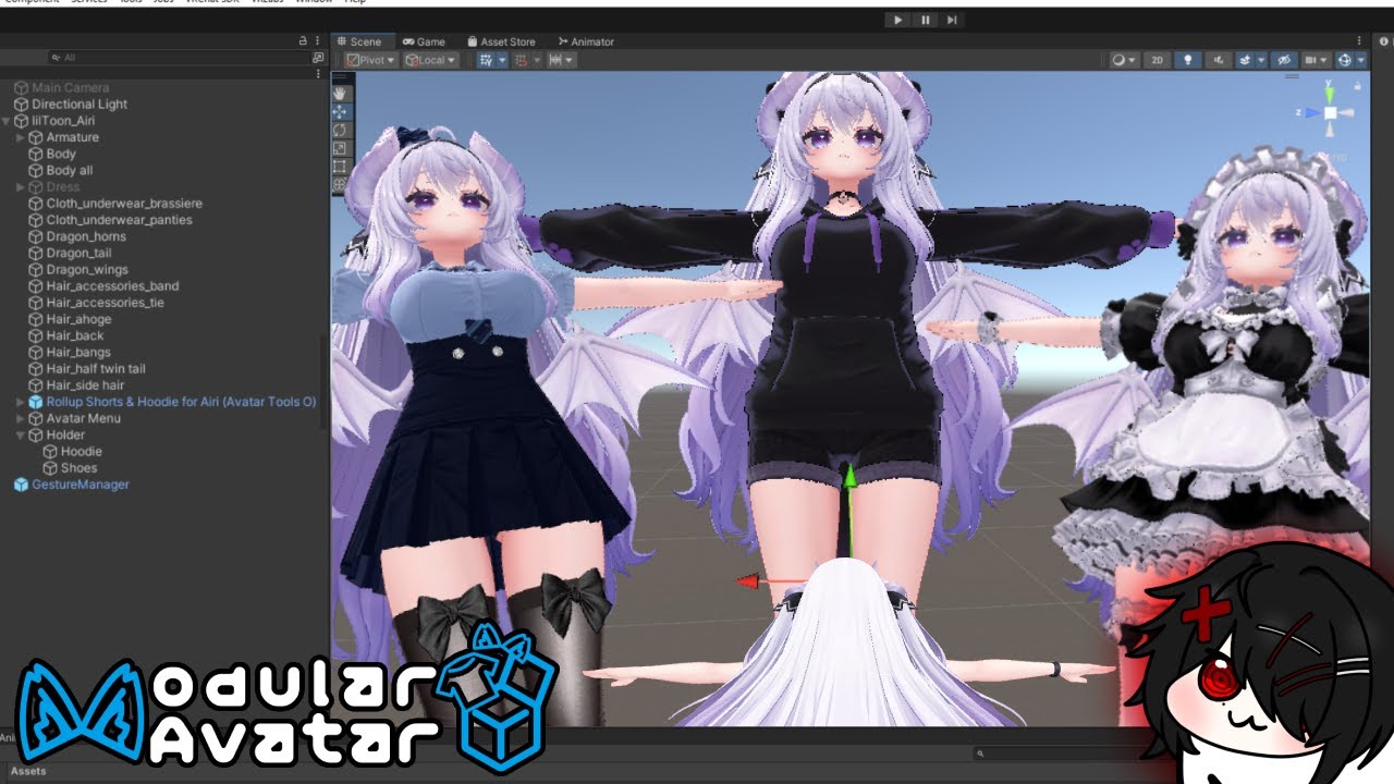 How To Add Multiple Outfit Toggles With Modular Avatar Youtube