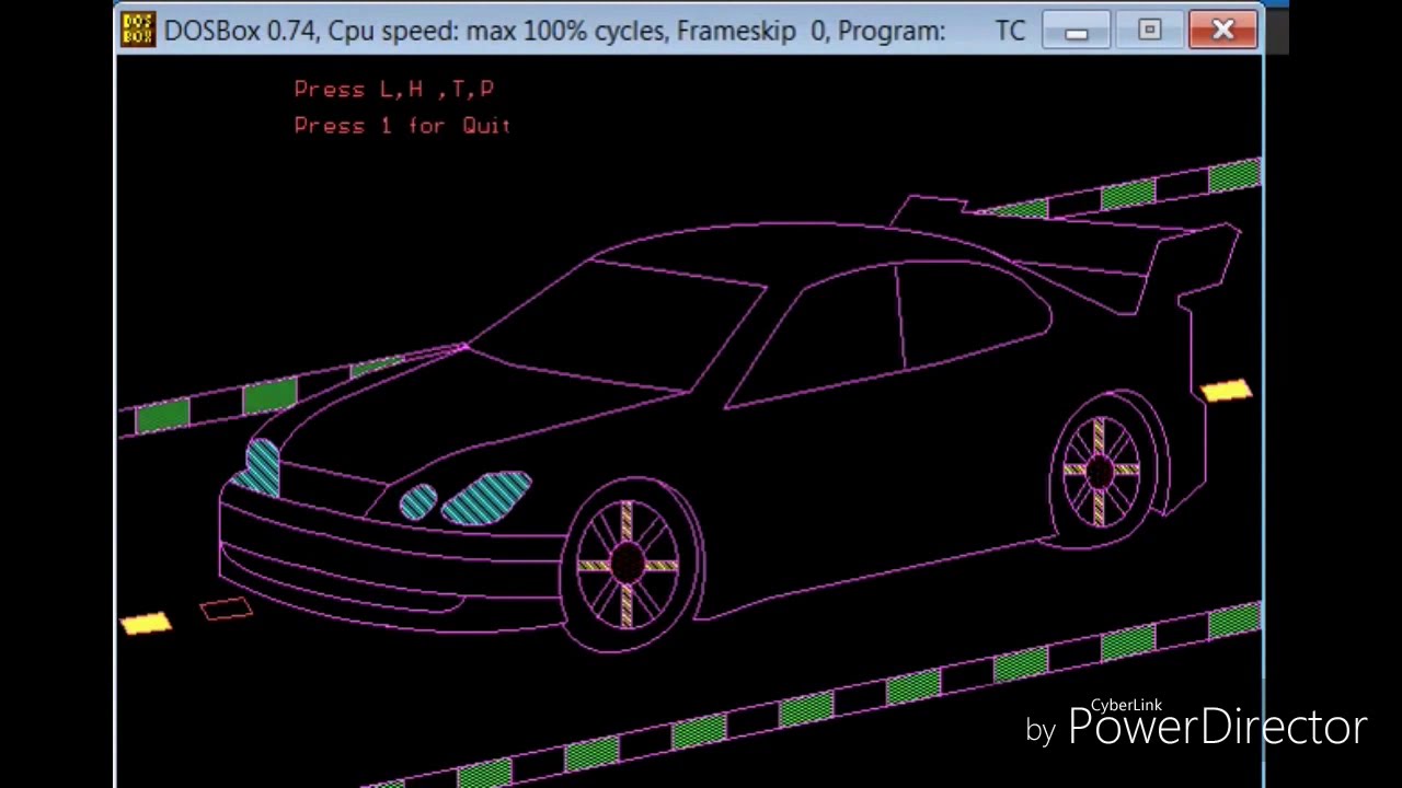 C Graphics Animated 3 D Car Program Mrk Productions Youtube
