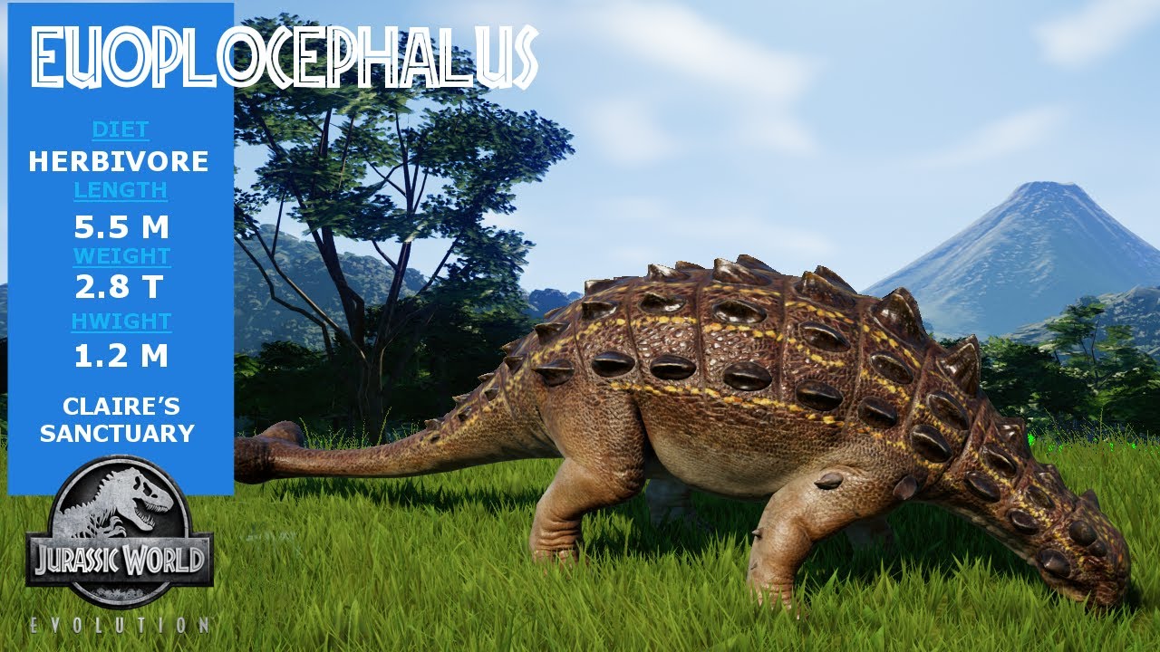 Euoplocephalus Jurassic World Evolution Youtube
