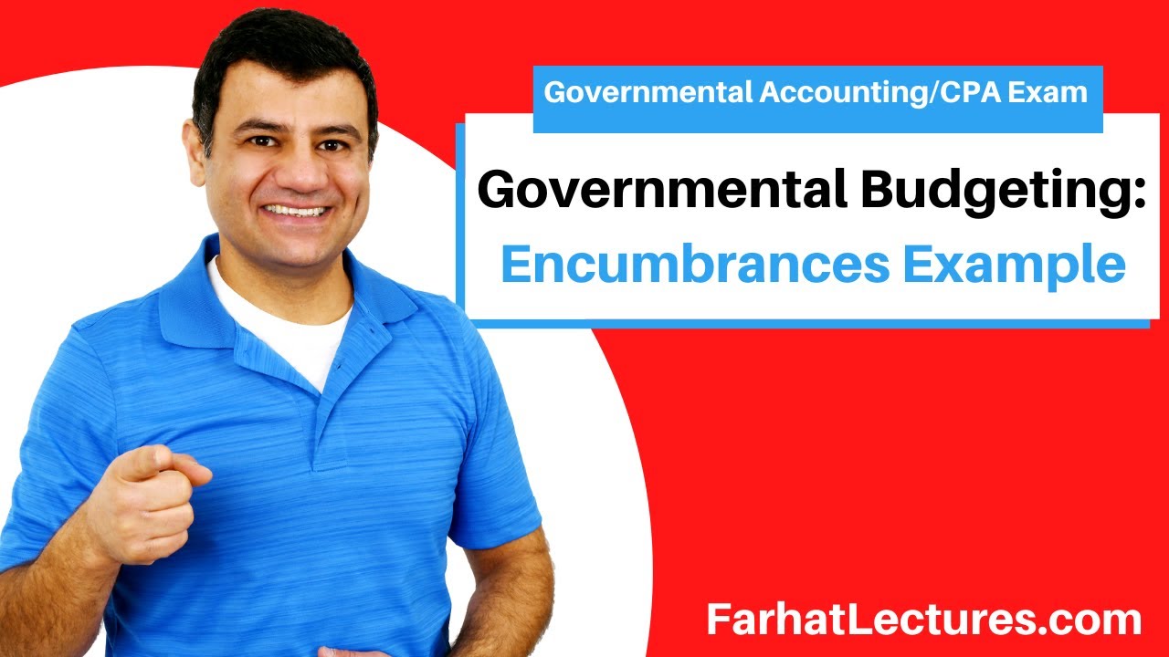 Example Governmental Budgeting Appropriations Encumbrances