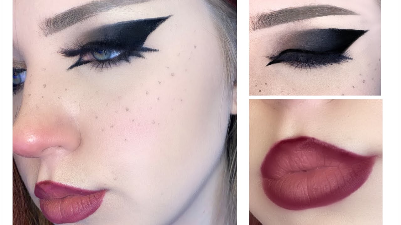 Alt Trend Makeup Tutorial Eyeliner Brows Lips Youtube