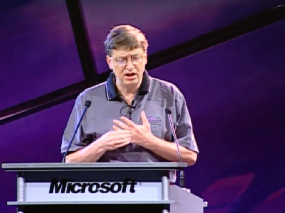 Pdc 1998 Keynote With Bill Gates Youtube