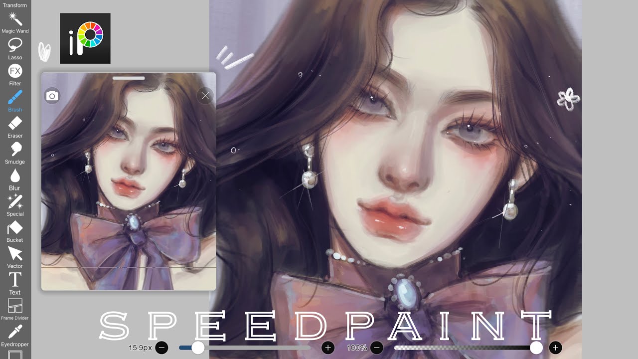 Draw A Pretty Girl With Me In Ibispaint X Youtube