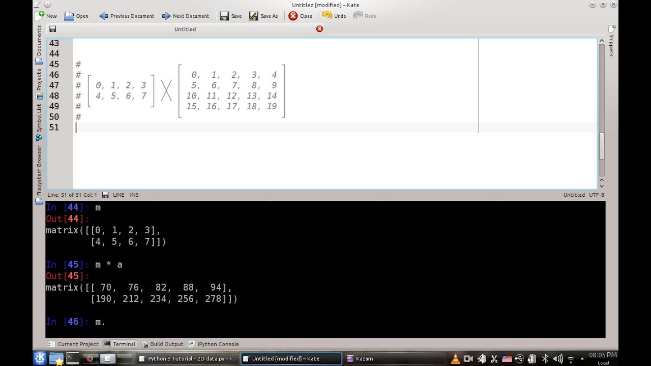 Python 3 Tutorial 2d Data Youtube