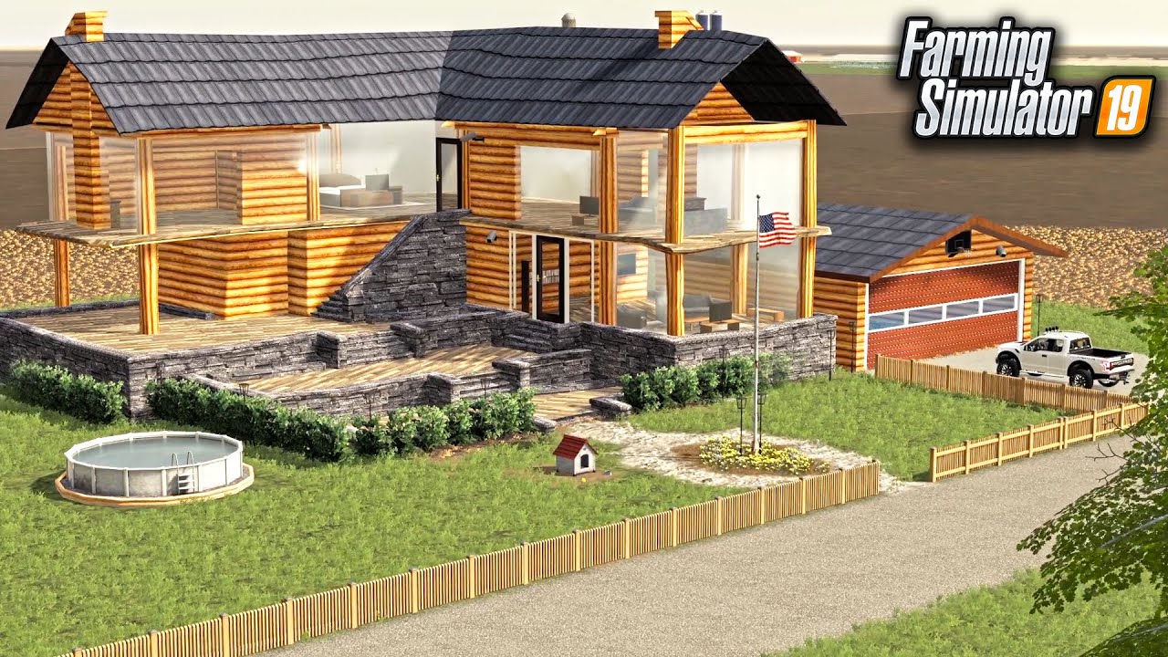 Building A Dream Farm House 800 000 Farming Simulator 2019 Youtube