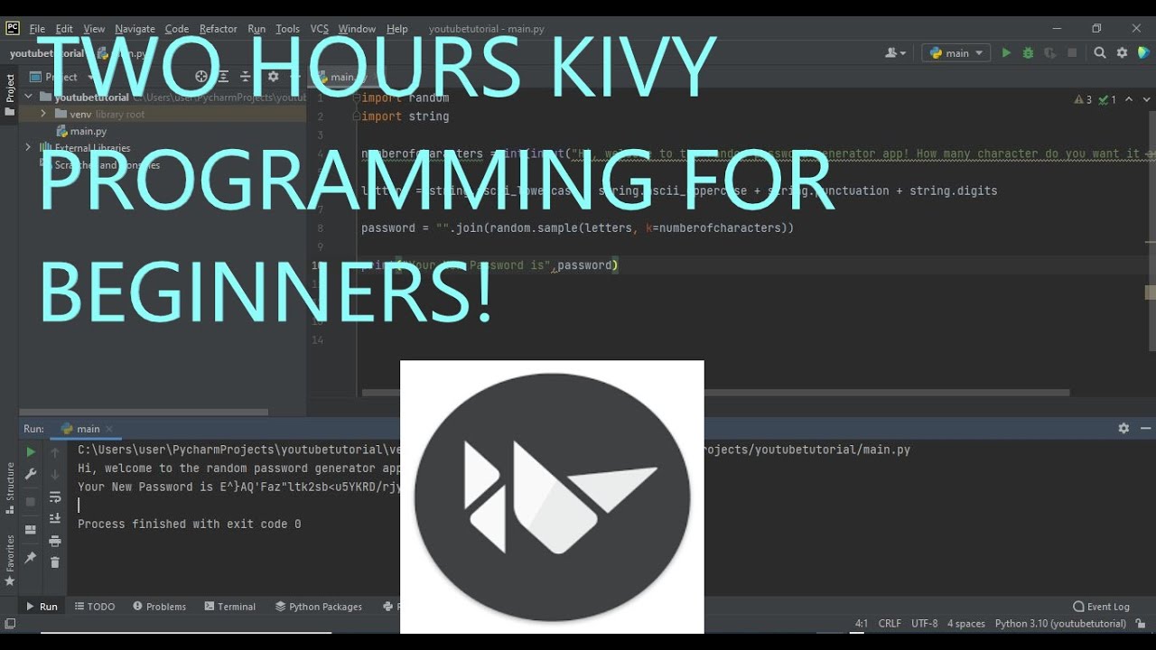 2 Hours Python Kivy Programing For Beginners Youtube