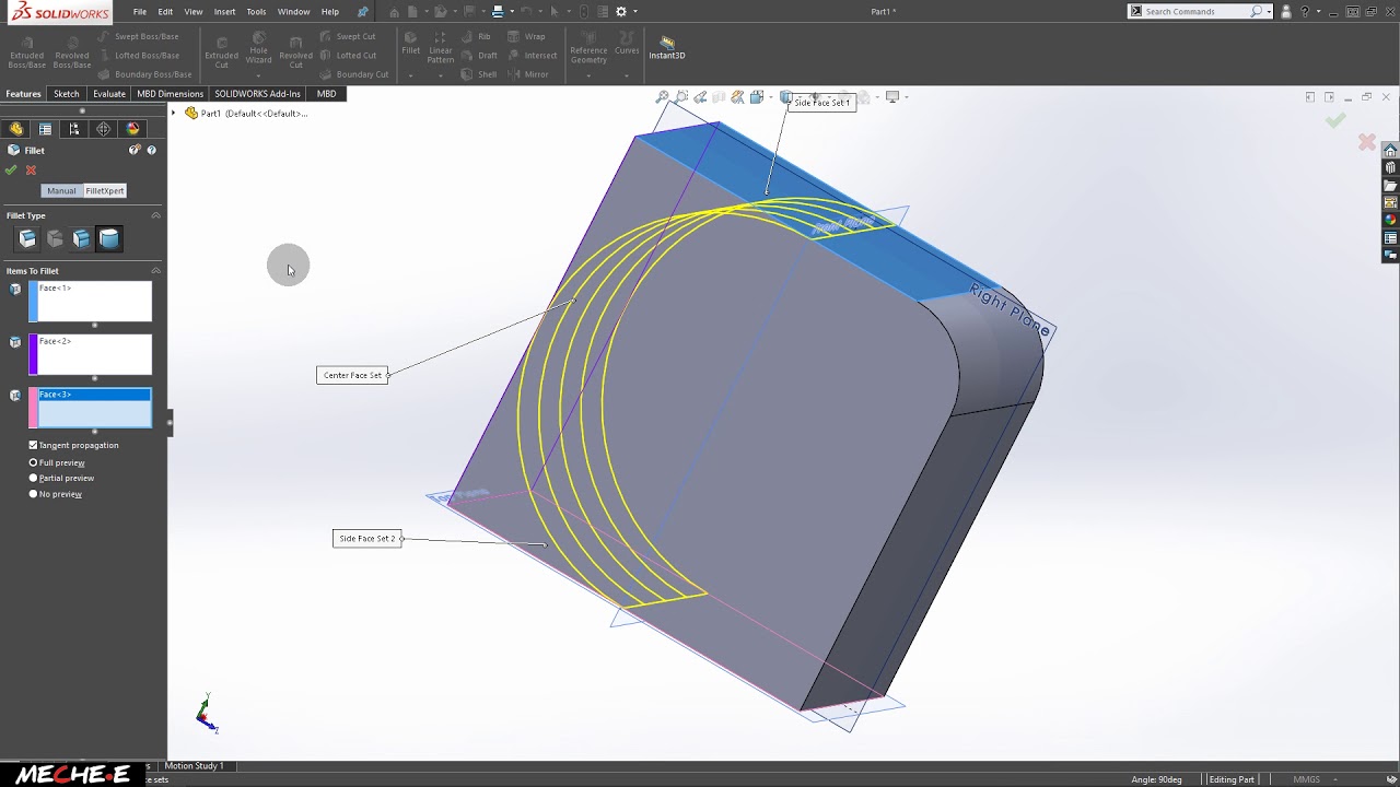 17 Solidworks Tutorial For Beginners Fillet Chamfer Youtube