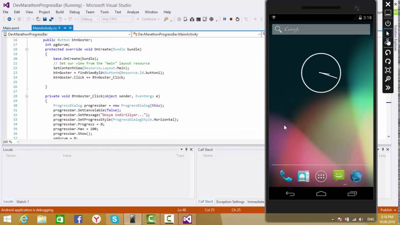 Xamarin Android Progressdialog Youtube