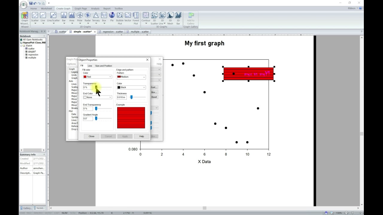 Modifying Graph In Sigmaplot Youtube