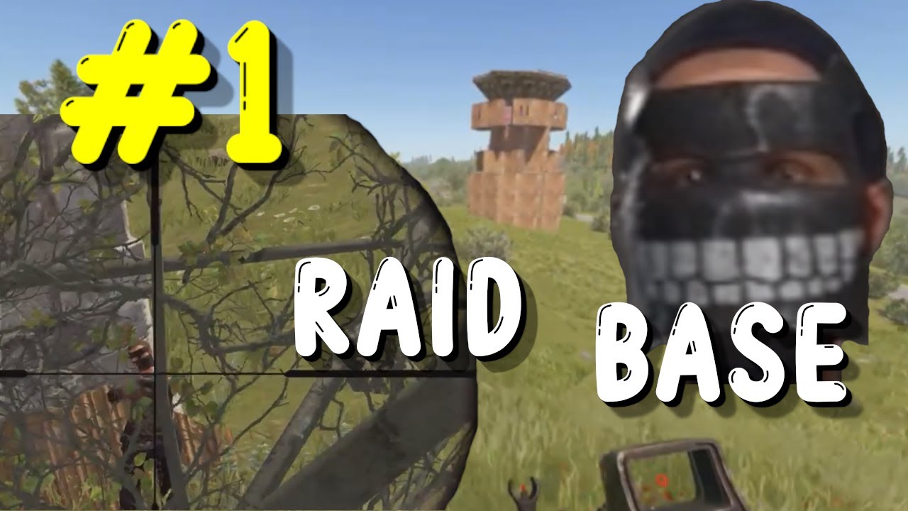 Ma Première Raid Base Rust Youtube