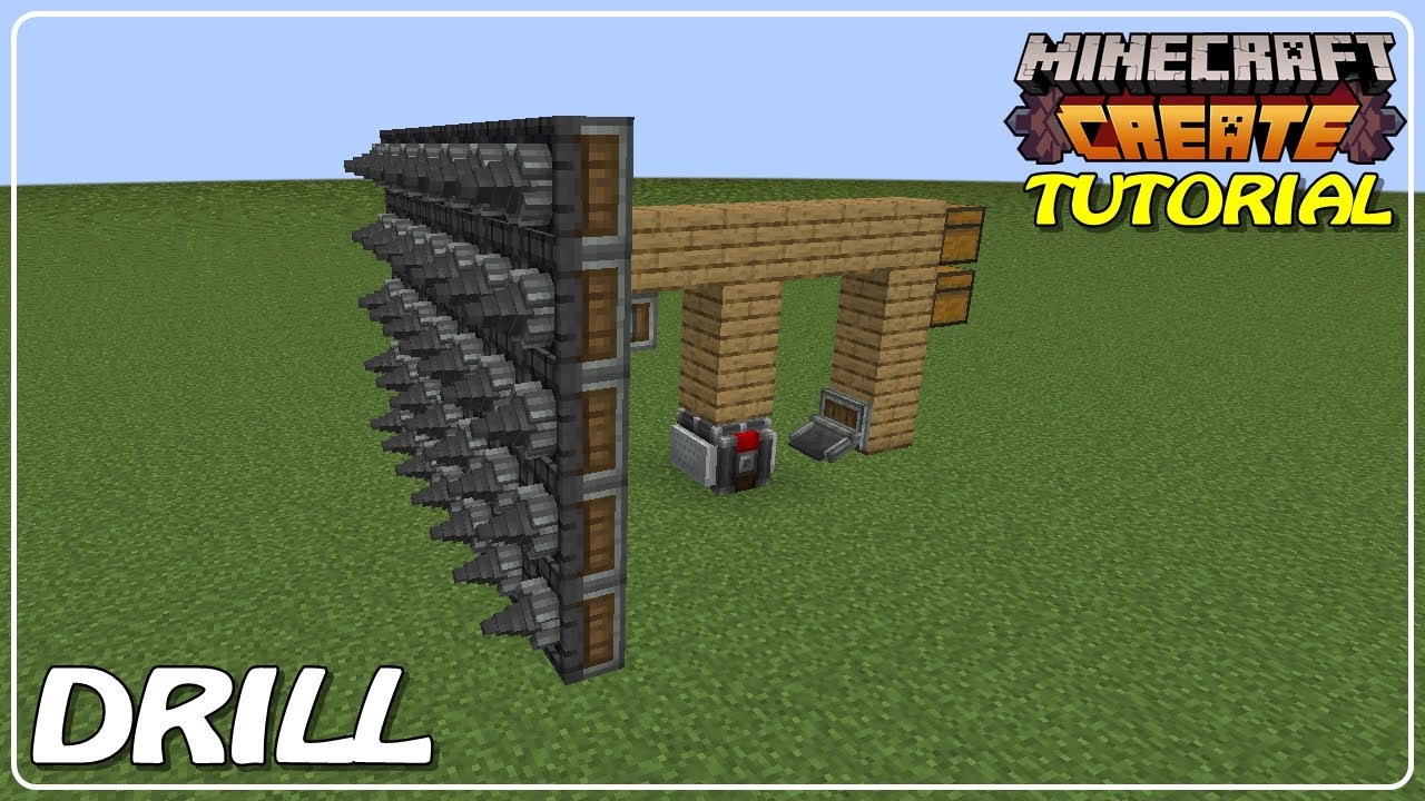 Drill Tutoriál Minecraft Create Mod Youtube