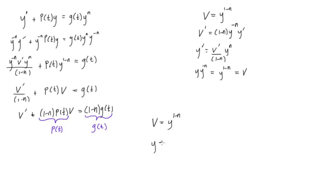 Bernoulli Equation Differential Equations Examples At Alex Wright Blog