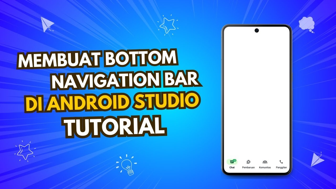 Membuat Bottom Navigation Bar Di Android Studio Tutorial Youtube