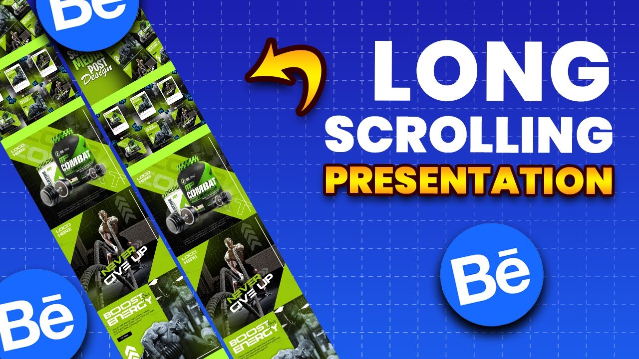 How To Design Long Scrolling Behance Presentation Behance Portfolio
