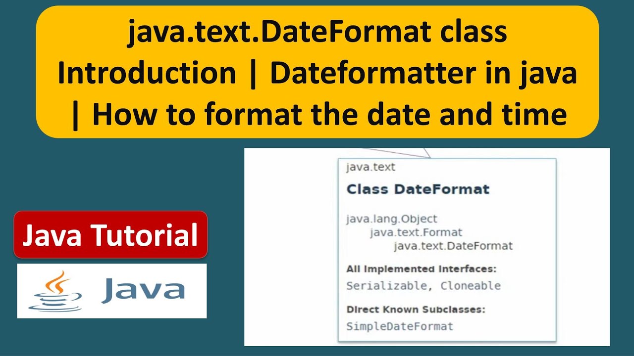 Java Text Dateformat Class Introduction Dateformatter In Java How