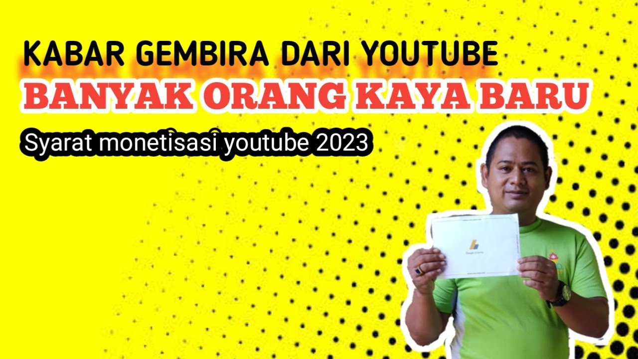 Info Youtube Syarat Monetisasi Youtube 2023 Youtube