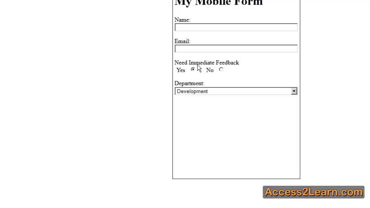 Making Forms More Usable On Mobile Devices Youtube