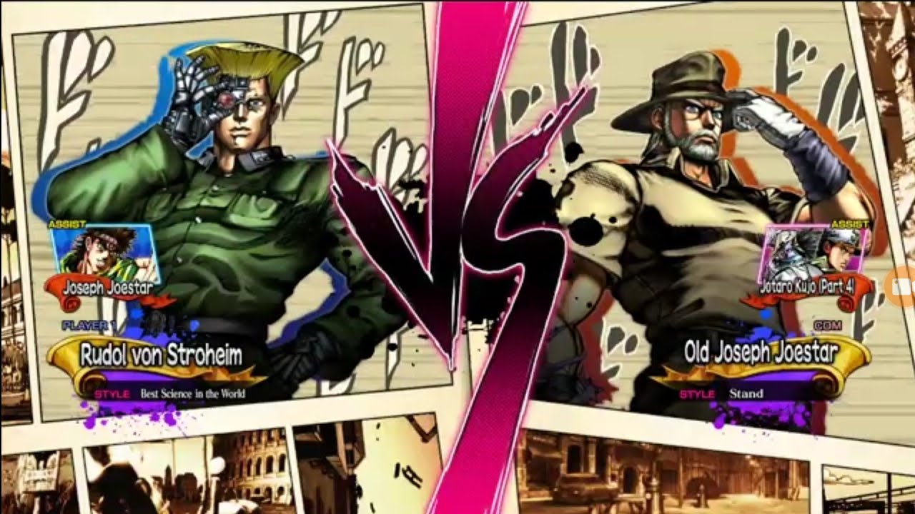 Jojo Bizarre Adventure All Star Battle R Von Stroheim Meets Old Joseph