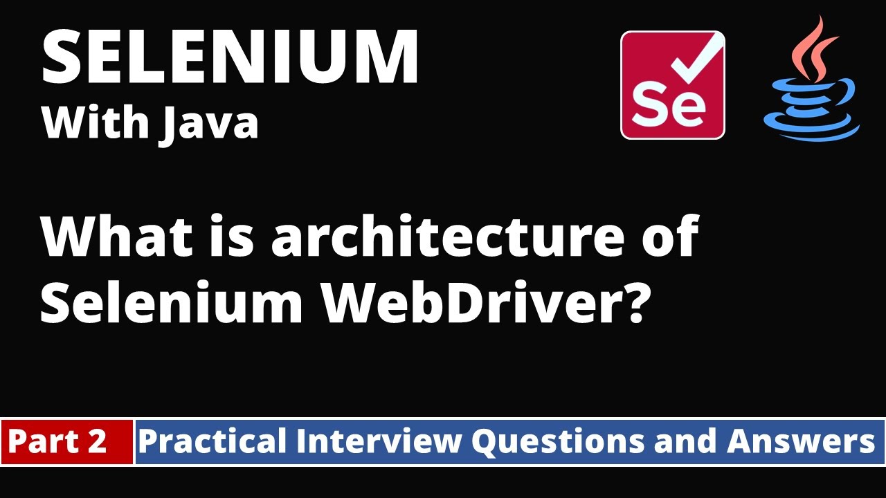 Part2 Selenium With Java Tutorial Practical Interview Questions And