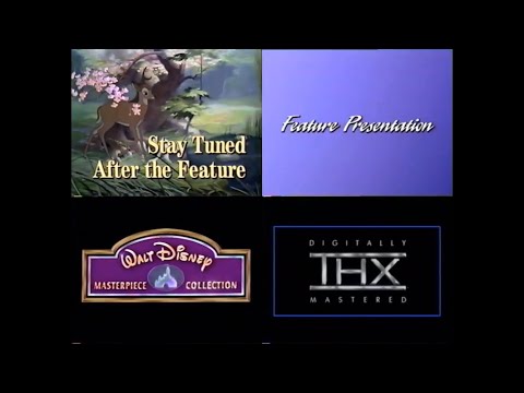 Stay Tuned Feature Presentation Walt Disney Masterpiece Collection Thx