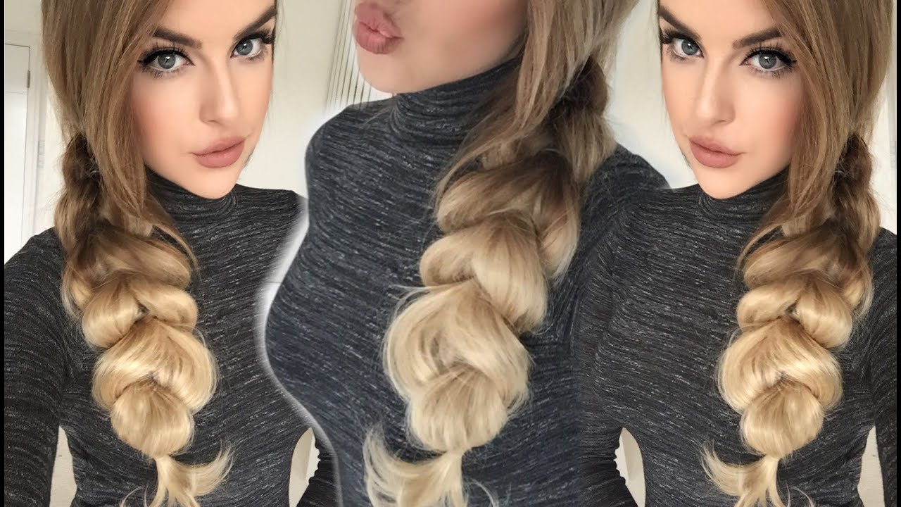 How To Big Faux Loop Braid Youtube