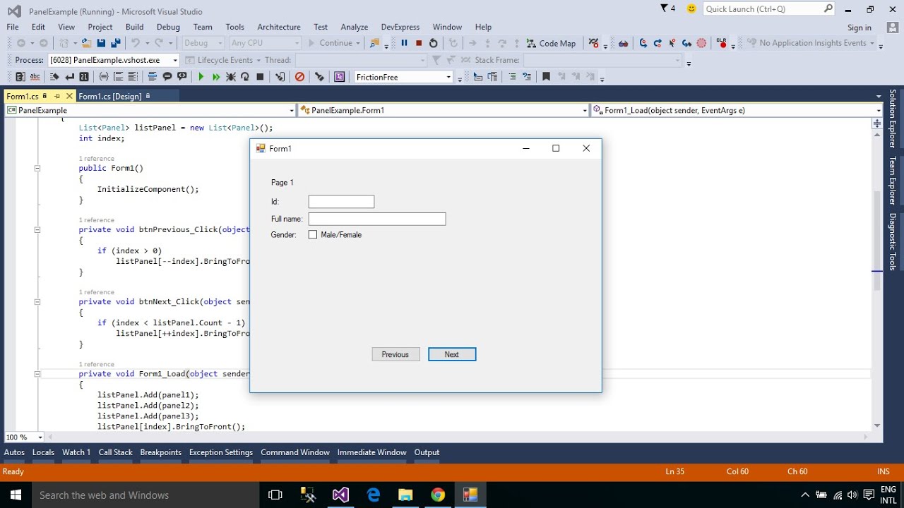 C Tutorial Multiple Pages On The Form Using Panel Control Foxlearn