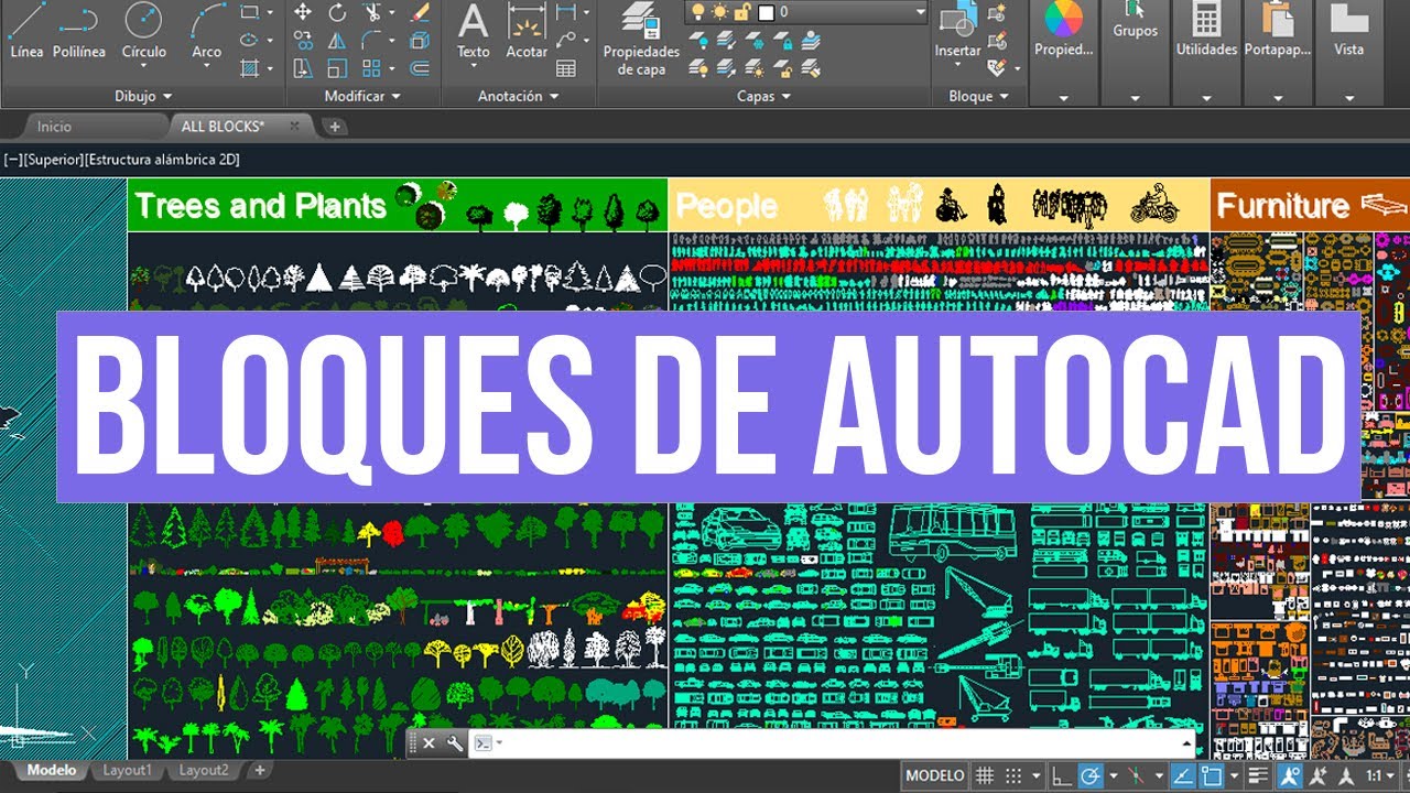 Pack De Bloques Para Autocad Actualizado Youtube