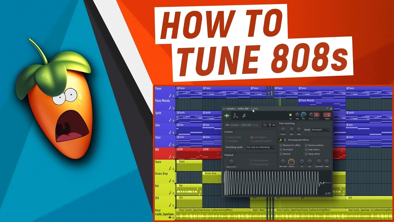 Fl Studio Tutorial How To Tune 808 Kick In Fl Studio Fl Studio