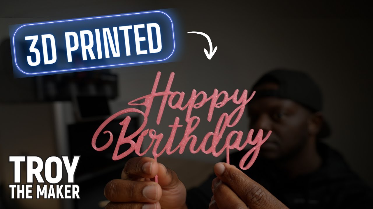 How To Make Custom 3d Printed Cake Toppers Youtube