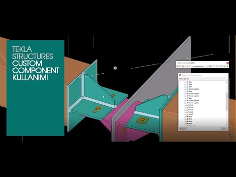 Tekla Structures Custom Component Kullanımı Youtube