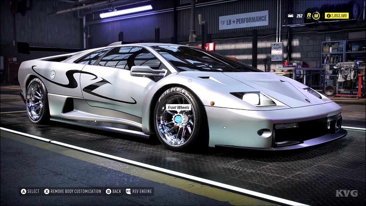Need For Speed Heat Lamborghini Diablo Sv 1995 Lamborghini Bodykit