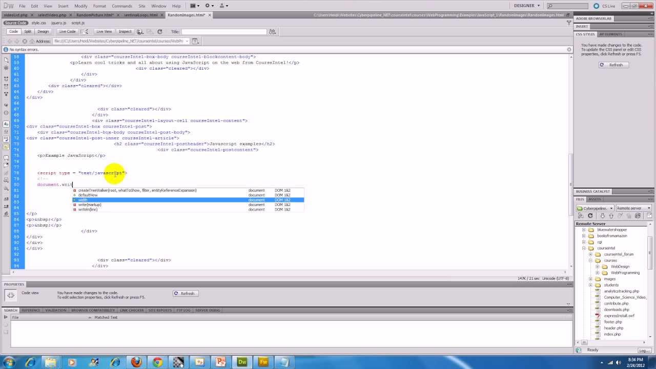 Javascript Random Images Using Math Random Youtube