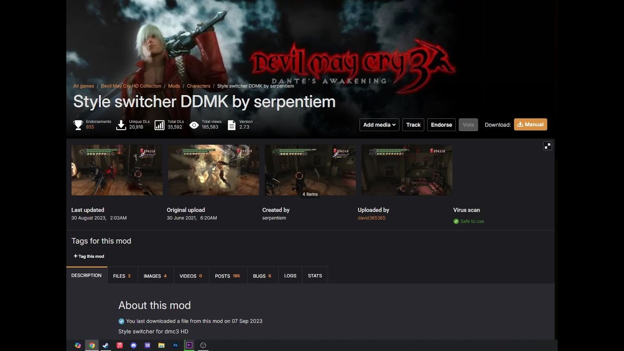 How To Install Ddmk Style Switcher Mod For Devil May Cry 3 Youtube