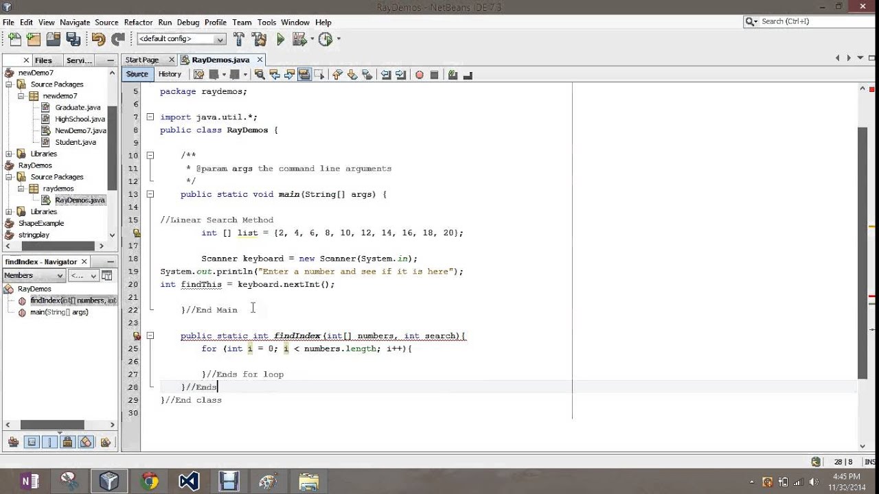 Linear Search Java Youtube