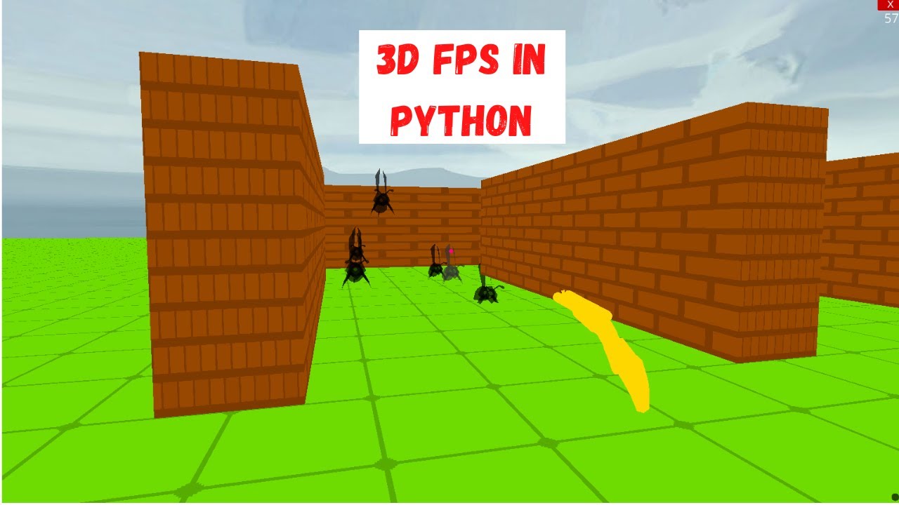 A 3d Fps First Person Shooter Game In Python With Ursina Engine Youtube