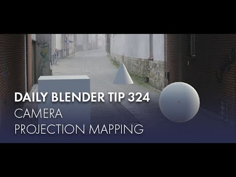 Daily Blender Tip 324 Camera Projection Mapping Blender 2 8 Youtube