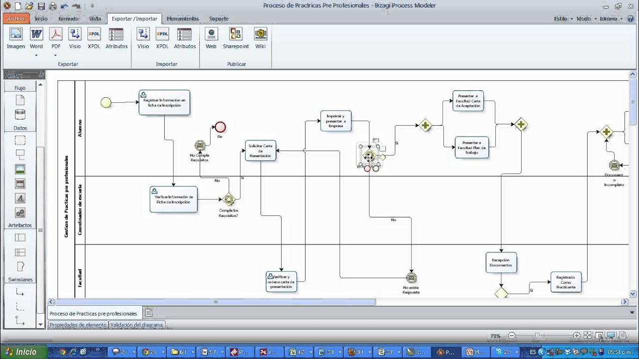 Notacion Bpm En Bizagi 2 Avi Youtube