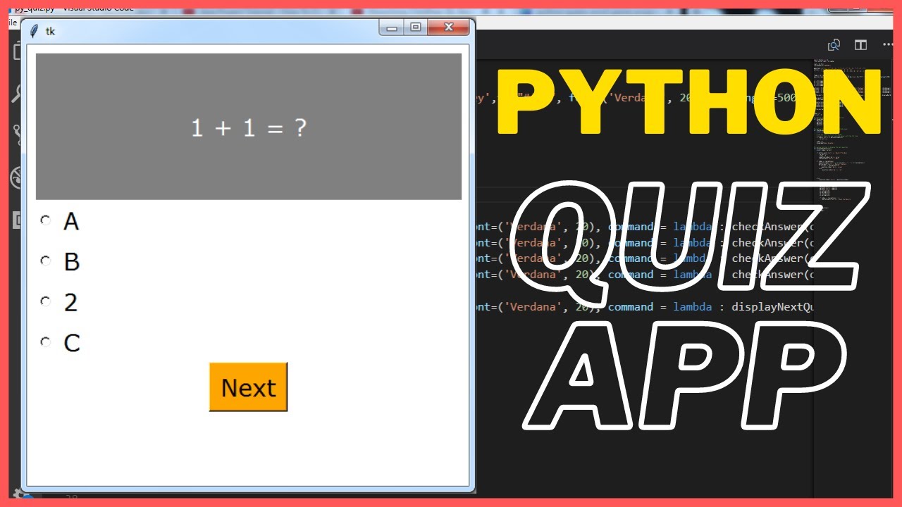 Python Project Tutorial How To Create A Quiz Program In Python