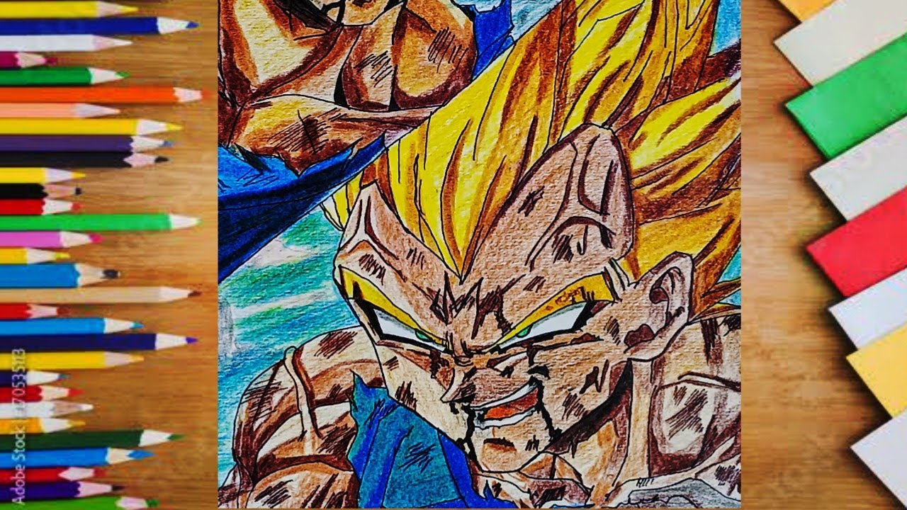 Drawing Goku Vs Vegeta Part 3 Dragon Ball Super Goku Vs Majin
