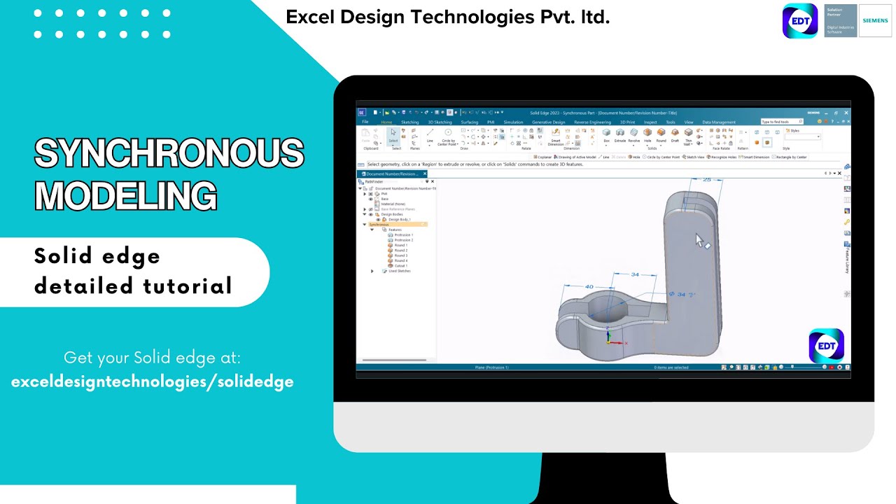 Mastering Synchronous Modeling In Solid Edge Creating Editing And